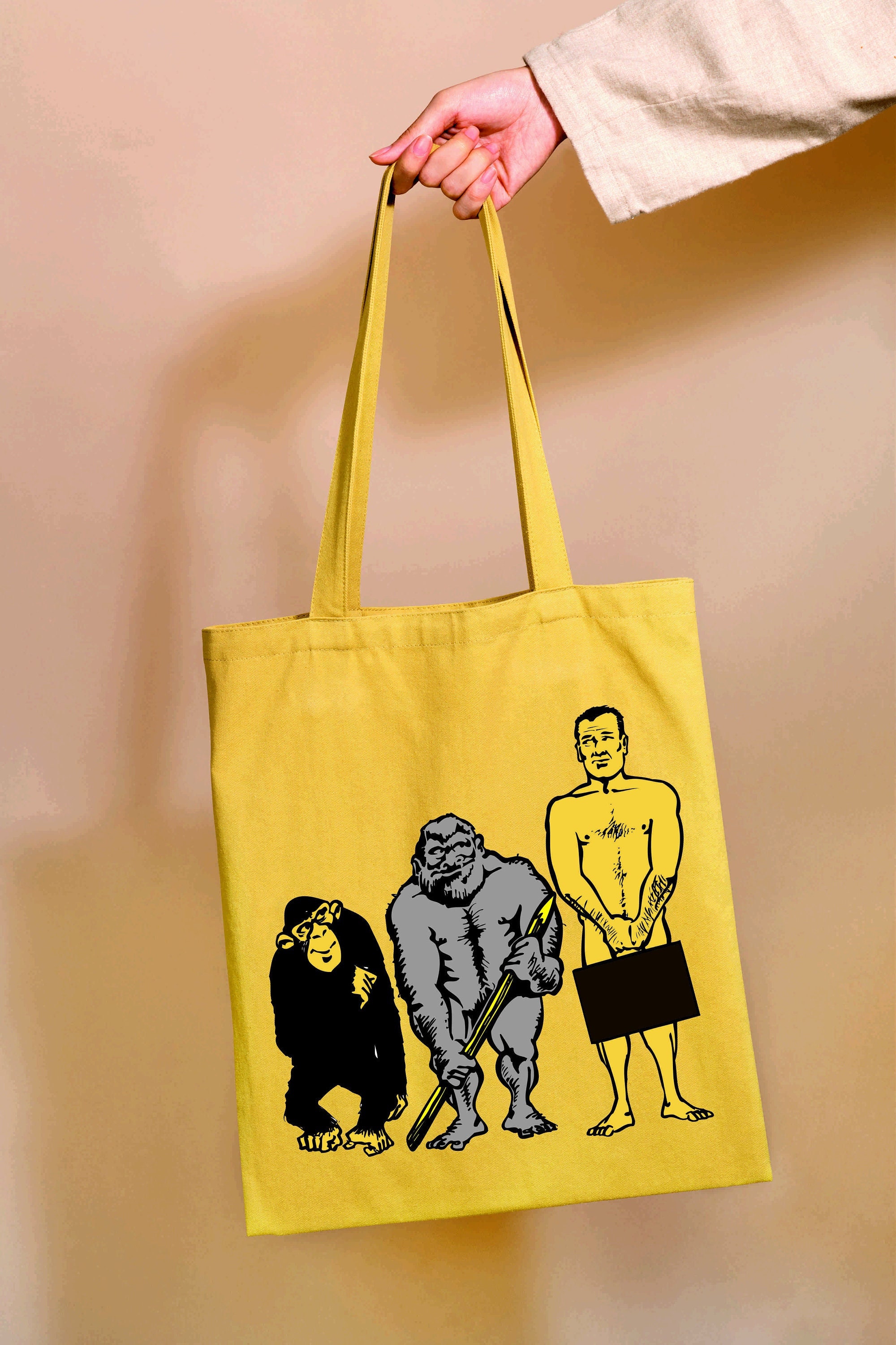 Human Evolution Vector Drawing. From Ape to Man. SVG Files. Vector ...