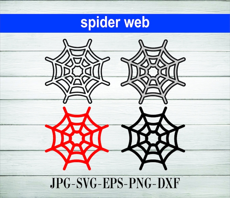 Spider Web. Spider Web Silhouette. File for Cricut. File for Cutting ...