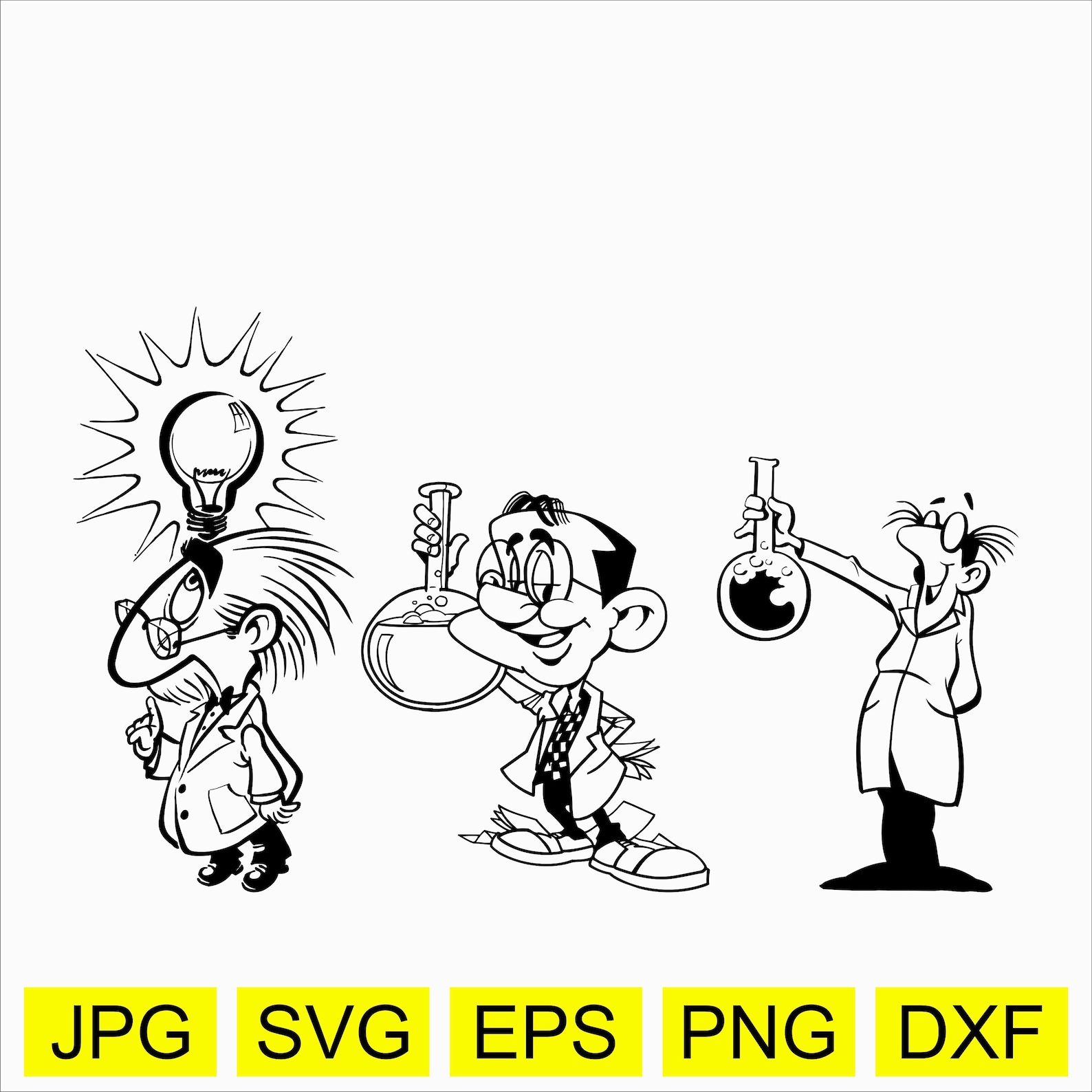 Science Clipart. Science Svg Professor Clipart. Vector Science. Funny ...