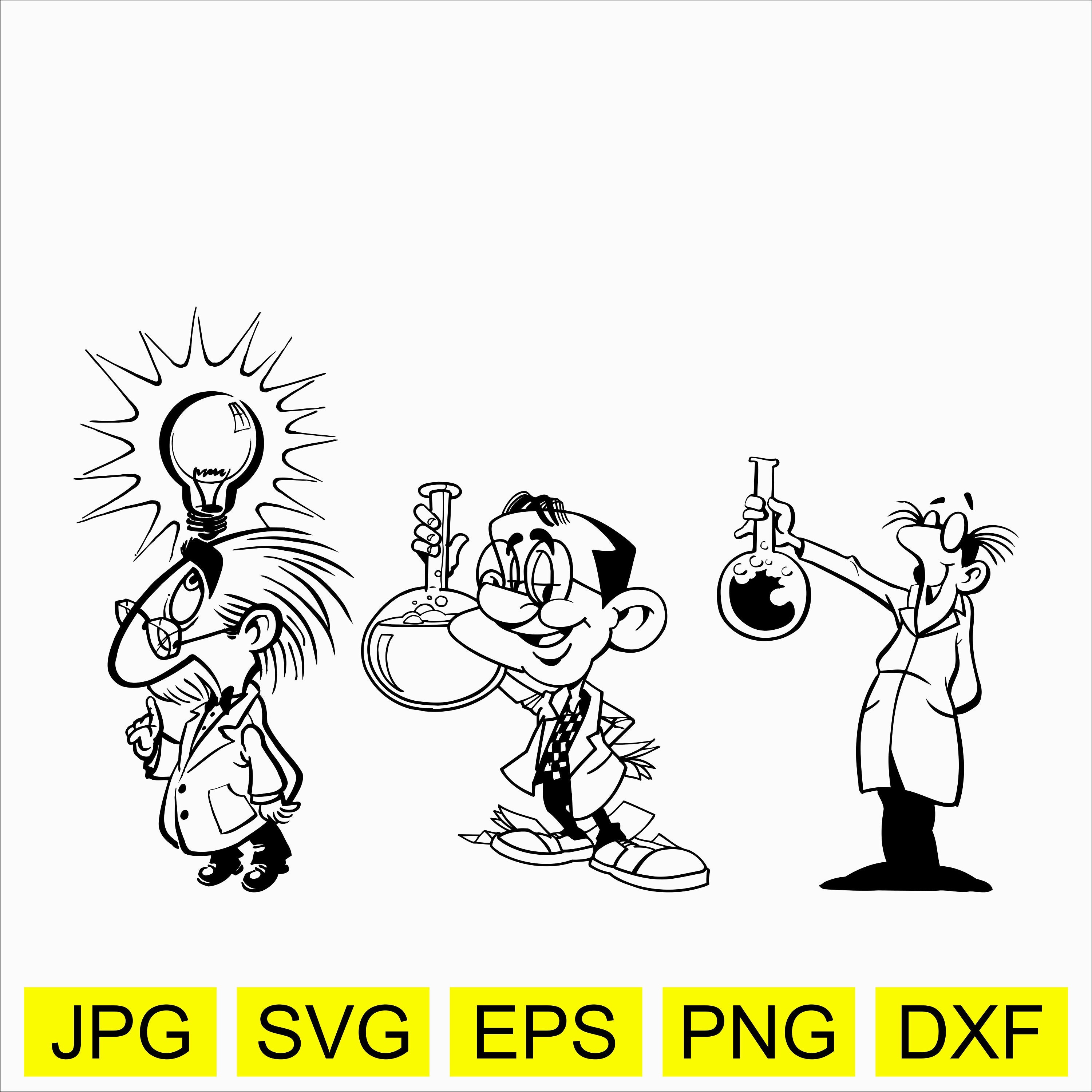 Science Clipart. Science Svg Professor Clipart. Vector Science. Funny ...