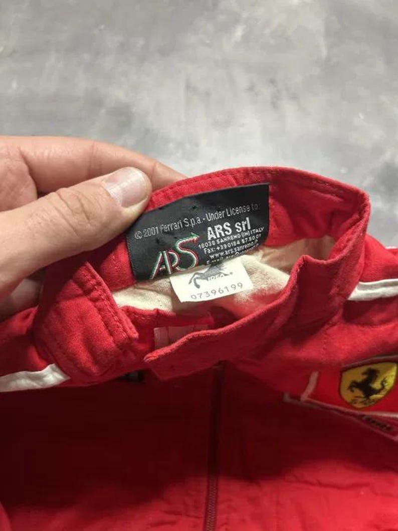 Ferrari F1 Racing Jacket. Size L Kids. Red Children's Sports Bomber ...