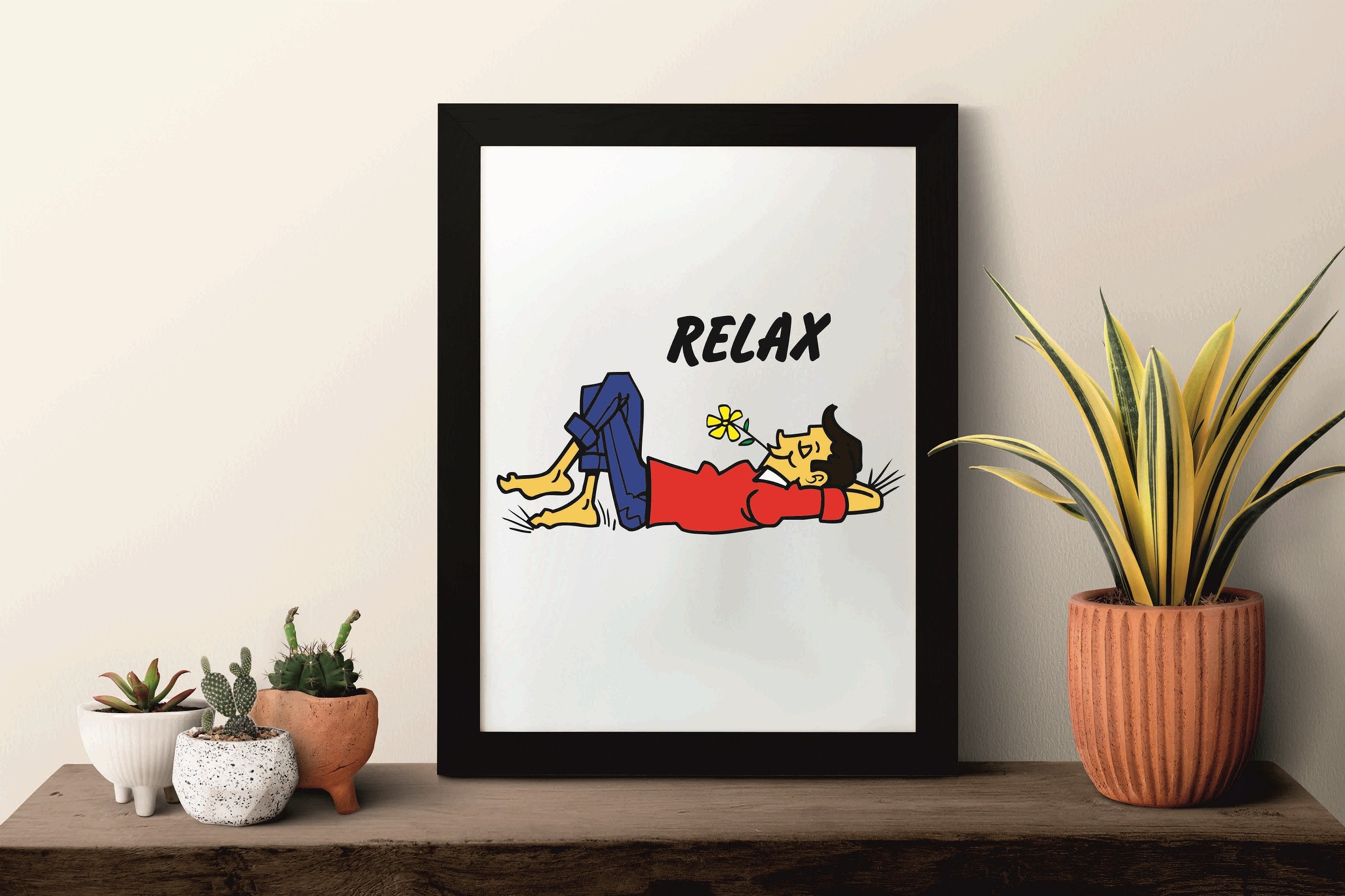 Relax Vacation Svg Relax Svg Rest on the Grass Svg Meditation Svg ...