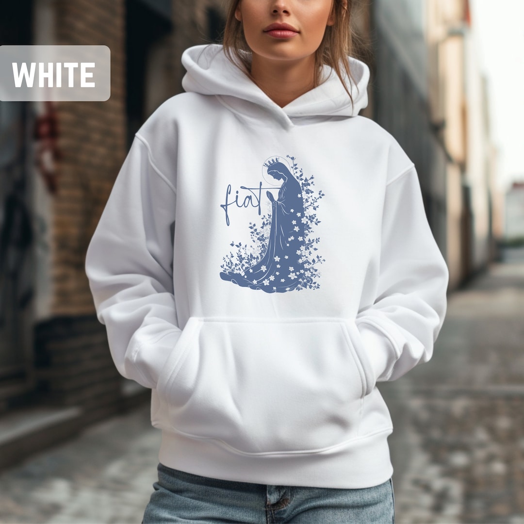 Marian Catholic Women's Hoodie: Stylish Faith Apparel - Etsy