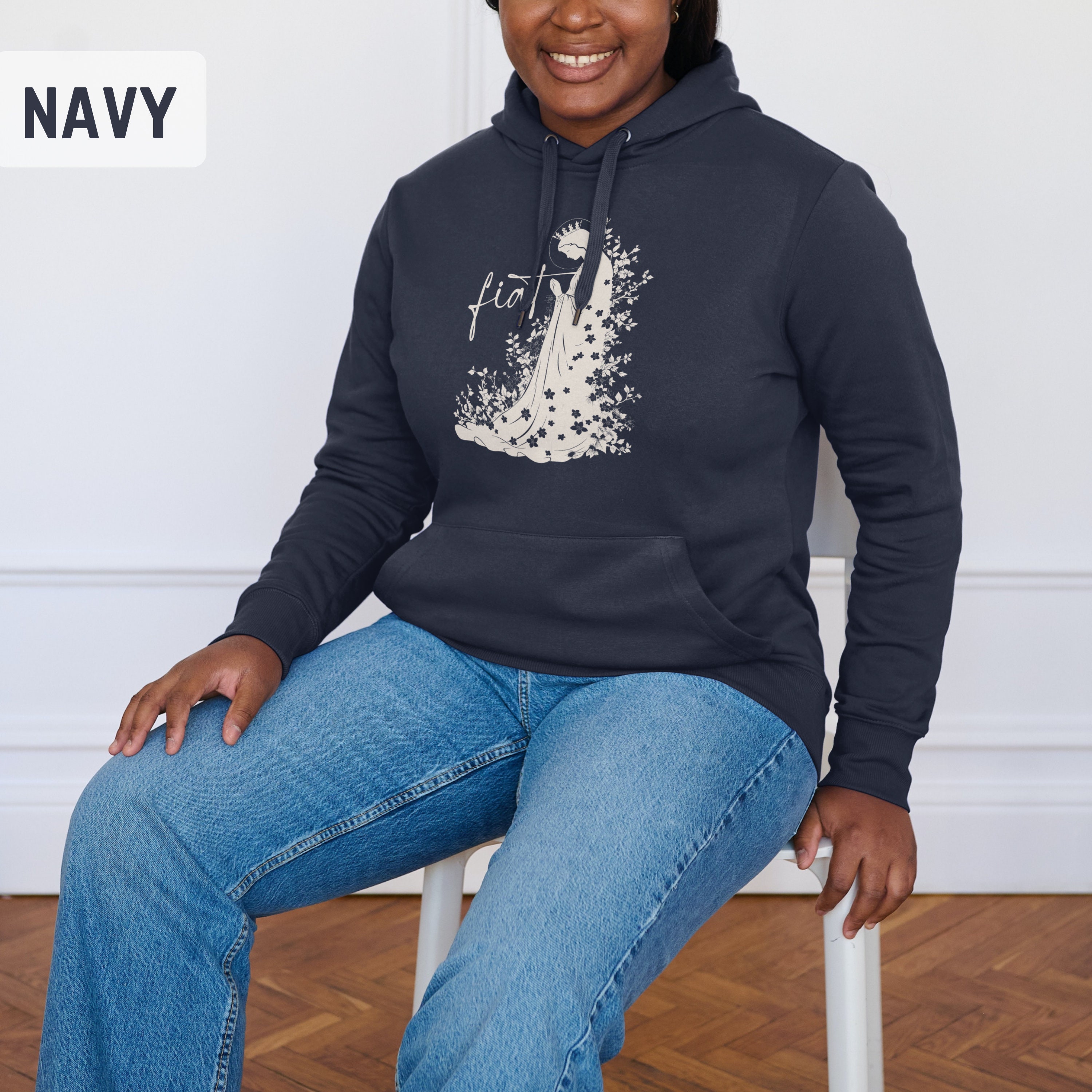 Marian Catholic Women's Hoodie: Stylish Faith Apparel - Etsy