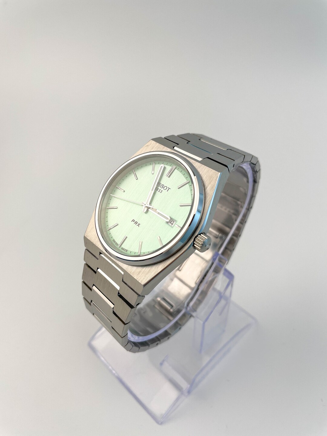 New Light Green Steel Watch PRX Classic Men's Watch 35mm,in Box With ...
