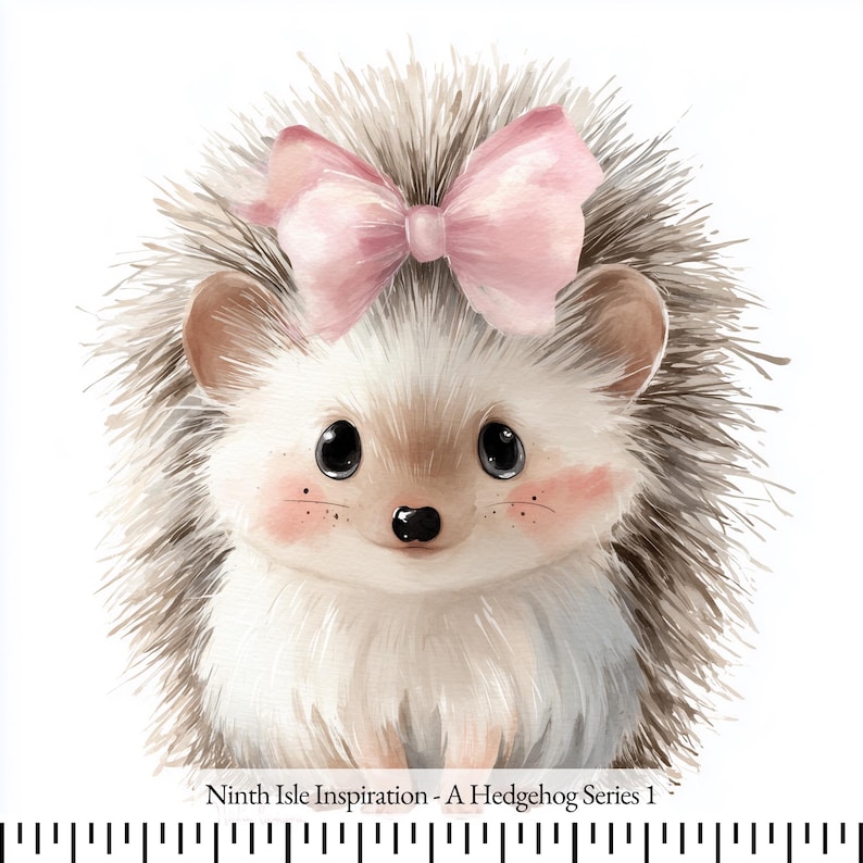 Niinspiration Print in HI by Demand, A Hedgehog Cotton Poplin Fabric by ...
