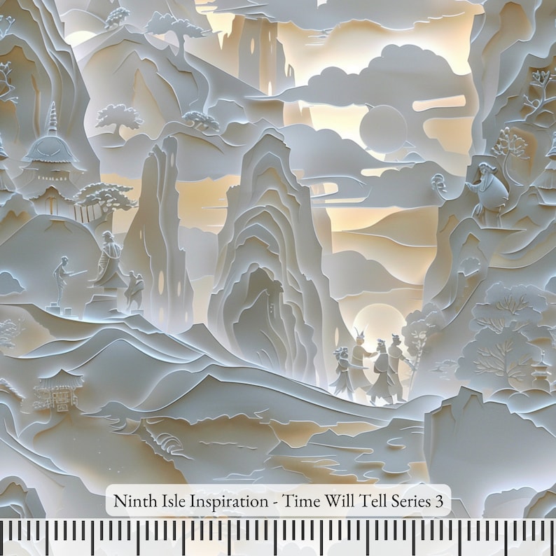 Time Will Tell Rayon Fabric by the Yard - Ninthisle Inspiration ...