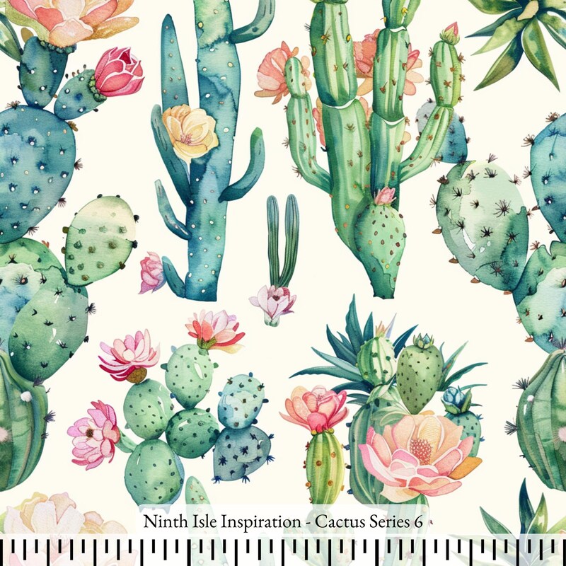 Novelty Cactus Fabric - Etsy