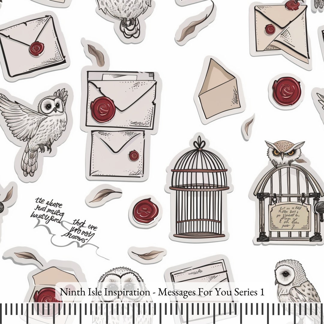 Messages for You Cotton Fabric by the Yard Ninthisle Inspiration ...