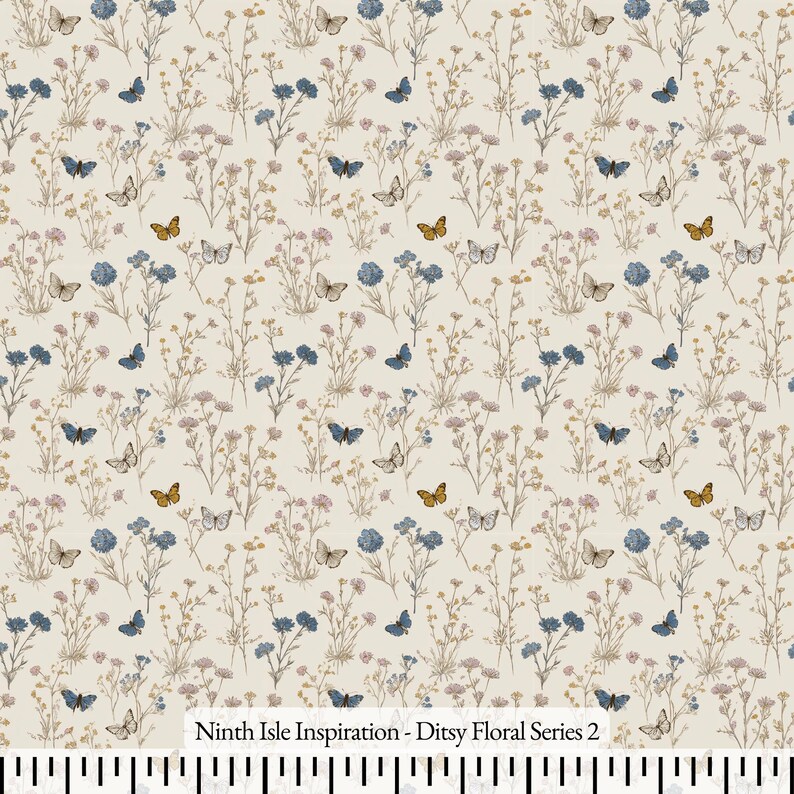 Print in Hawaii Fabric, Ditsy Floral Cotton Fabric by the Yard - Bulk ...