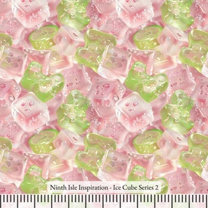 Ice Cube Cotton Fabric by the Yard - Ninthisle Inspiration Exclusive ...