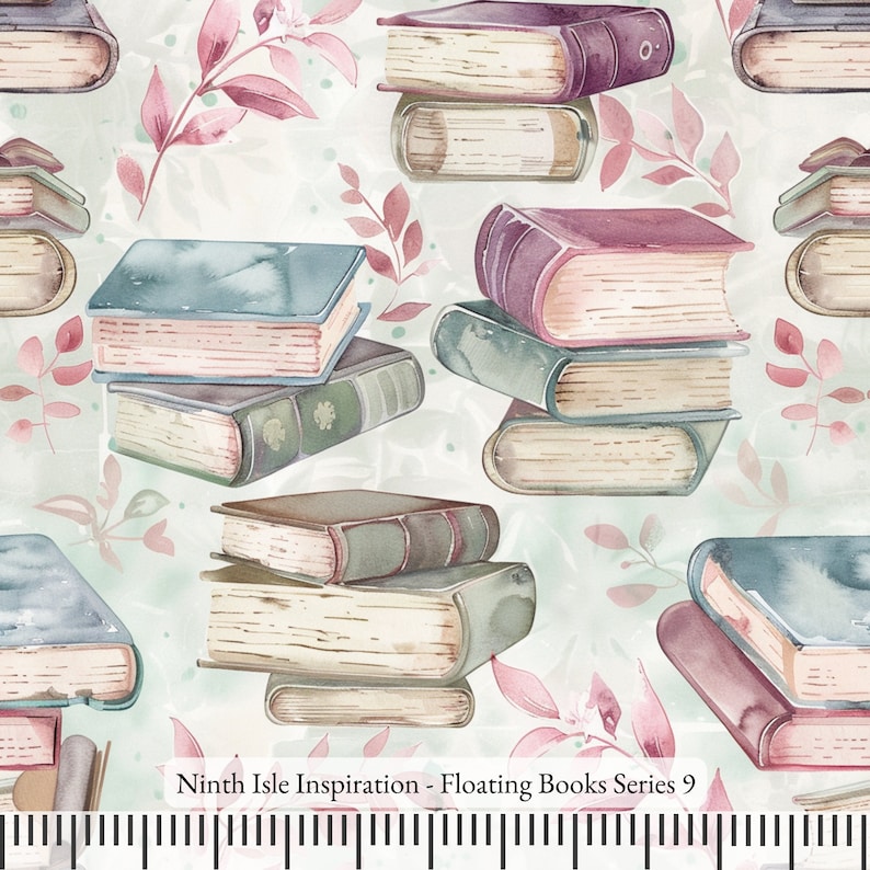 Niinspiration Print in HI by Demand, Floating Book Cotton Fabric by the ...