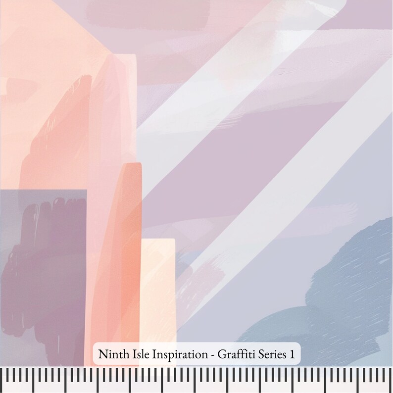 Graffiti Cotton Fabric by the Yard Ninthisle Inspiration Exclusive ...