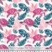 Pink Turtle Leaves Rayon Fabric by the Yard - Etsy