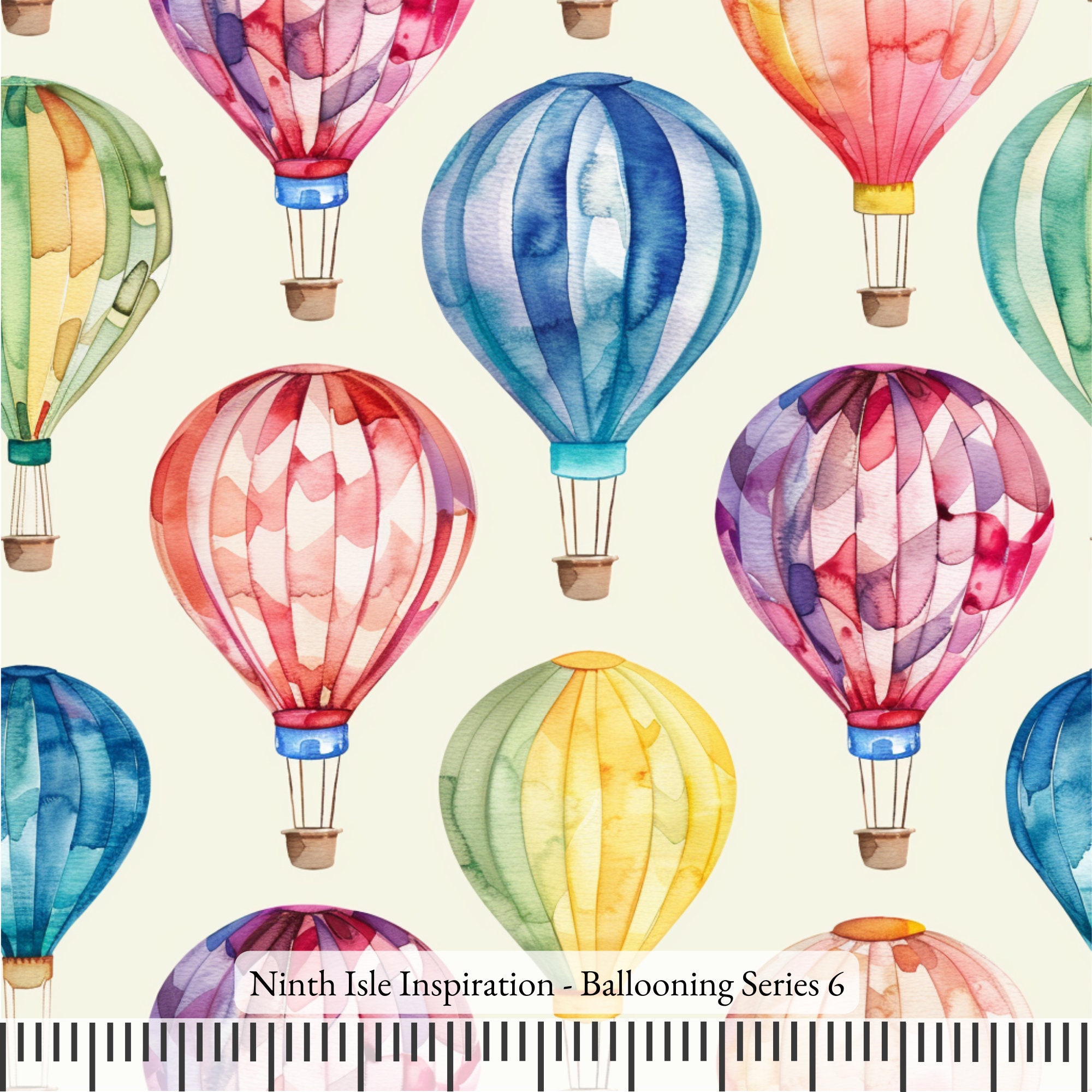Fabric Print in HI, Ballooning Rayon Fabric by the Yard - Etsy