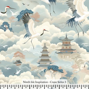 Fabric Print in HI, Crane Rayon Fabric by the Yard - Etsy