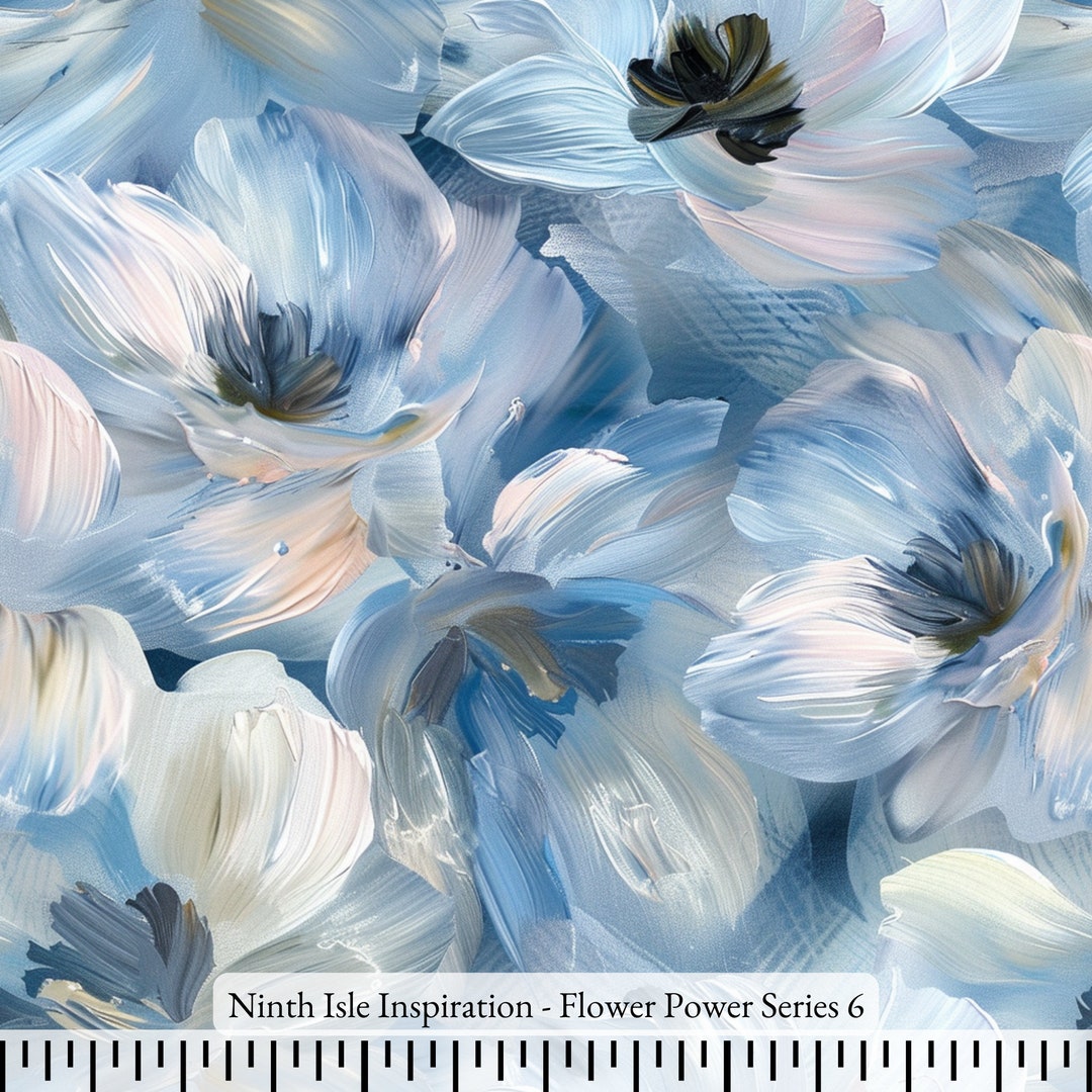 Fabric Print in HI, Flower Power Rayon Fabric by the Yard - Bulk ...