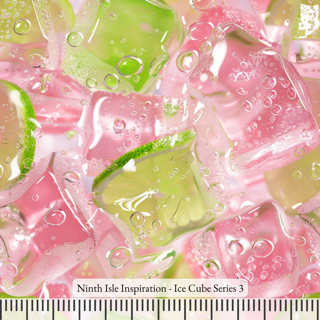 Ice Cube Cotton Fabric by the Yard - Ninthisle Inspiration Exclusive ...