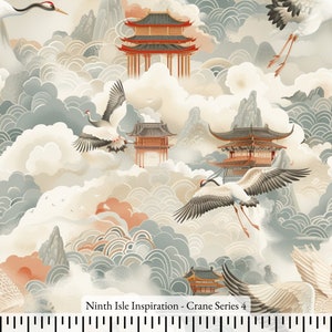 Fabric Print in HI, Crane Rayon Fabric by the Yard - Etsy