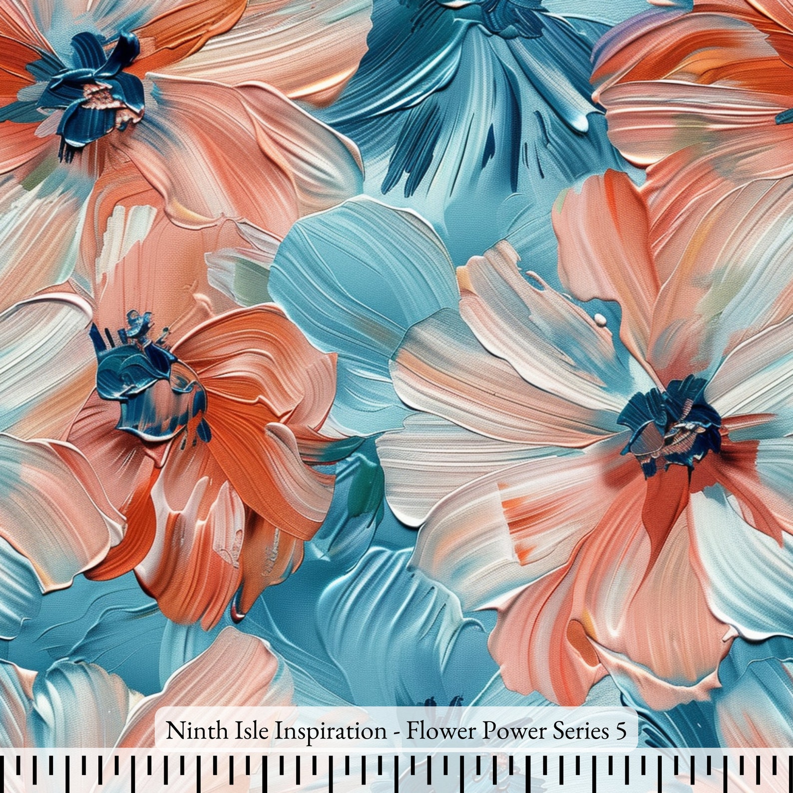 Flower Power Rayon Fabric by the Yard Ninthisle Inspiration Exclusive ...
