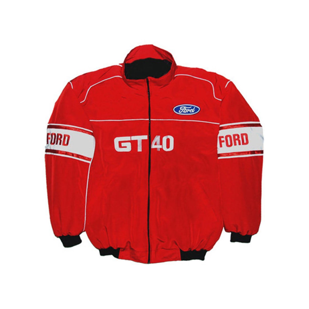 Ford GT40 Red and White Racing Jacket Formula1 Jacket - Etsy