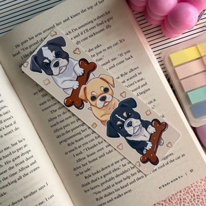 Cute Dog Bookmark | Puppy Bookmark | Stationary Gift | Cute Bookmark ...