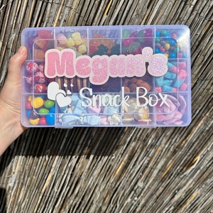 Large Personalised Snack Box | Travel Snack Box - Etsy UK