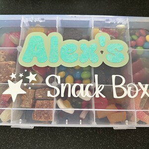 Large Personalised Snack Box | Travel Snack Box - Etsy UK