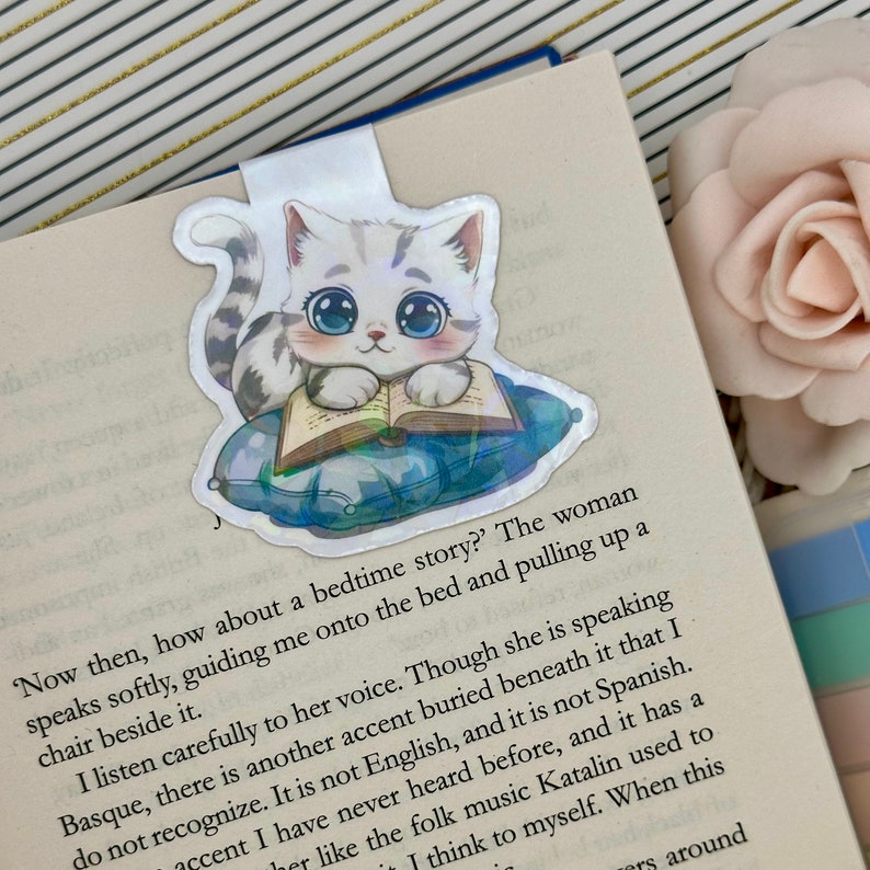 Cute Cat Magnetic Bookmark | Kitten Bookmark | Stationary Gift - Etsy UK