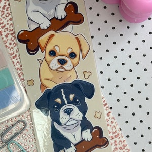 Cute Dog Bookmark | Puppy Bookmark | Stationary Gift | Cute Bookmark ...