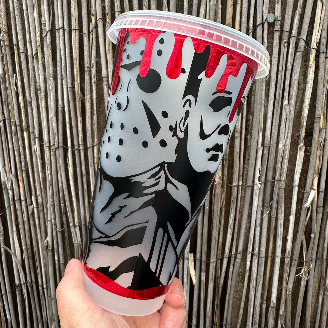 Horror Movie Tumbler: Spooky Slasher Villains Cold Cup - Etsy
