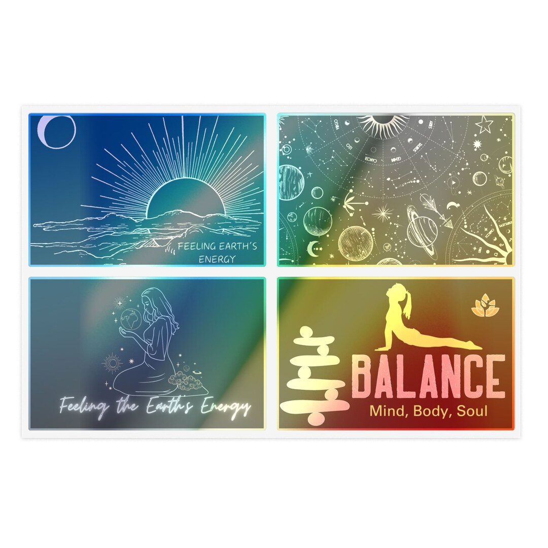 Sticker Sheet Bundle, 10pcs, 40 Total Stickers-4 per Sheet, Premium ...