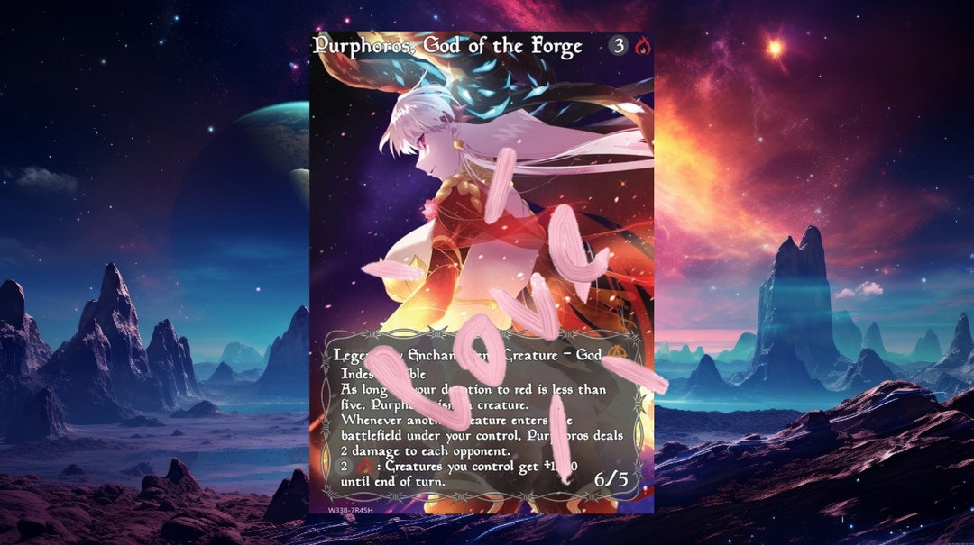 Purphoros God of the Forge MTG Card PROXY - Etsy
