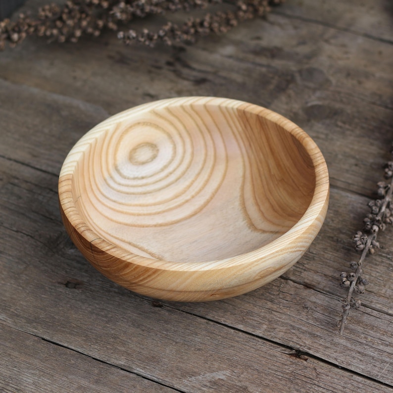 Handmade Ash Wood Bowl: Epoxy Resin Cracks, Oil-wax Finish - Etsy