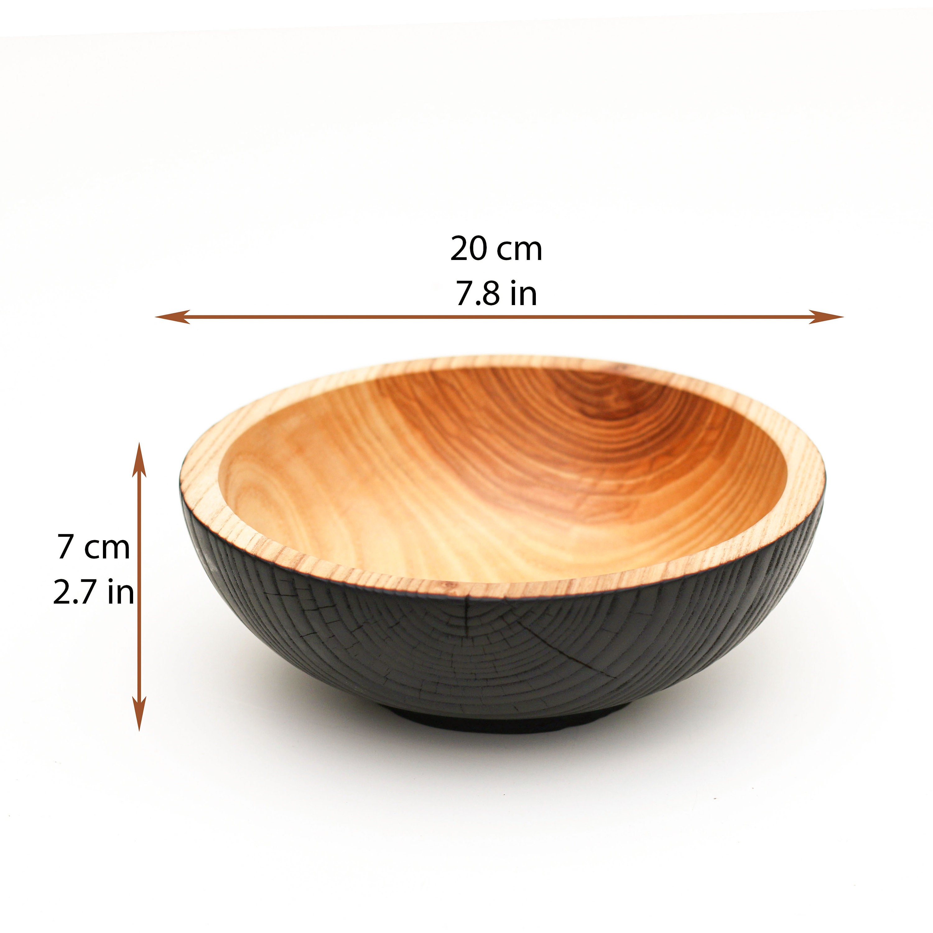 Wooden 8 Inch Bowl - Etsy