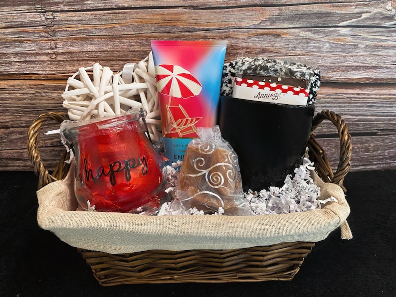 Happiness is Basket or Box || Inspire Love Basket || Friendship Basket ...