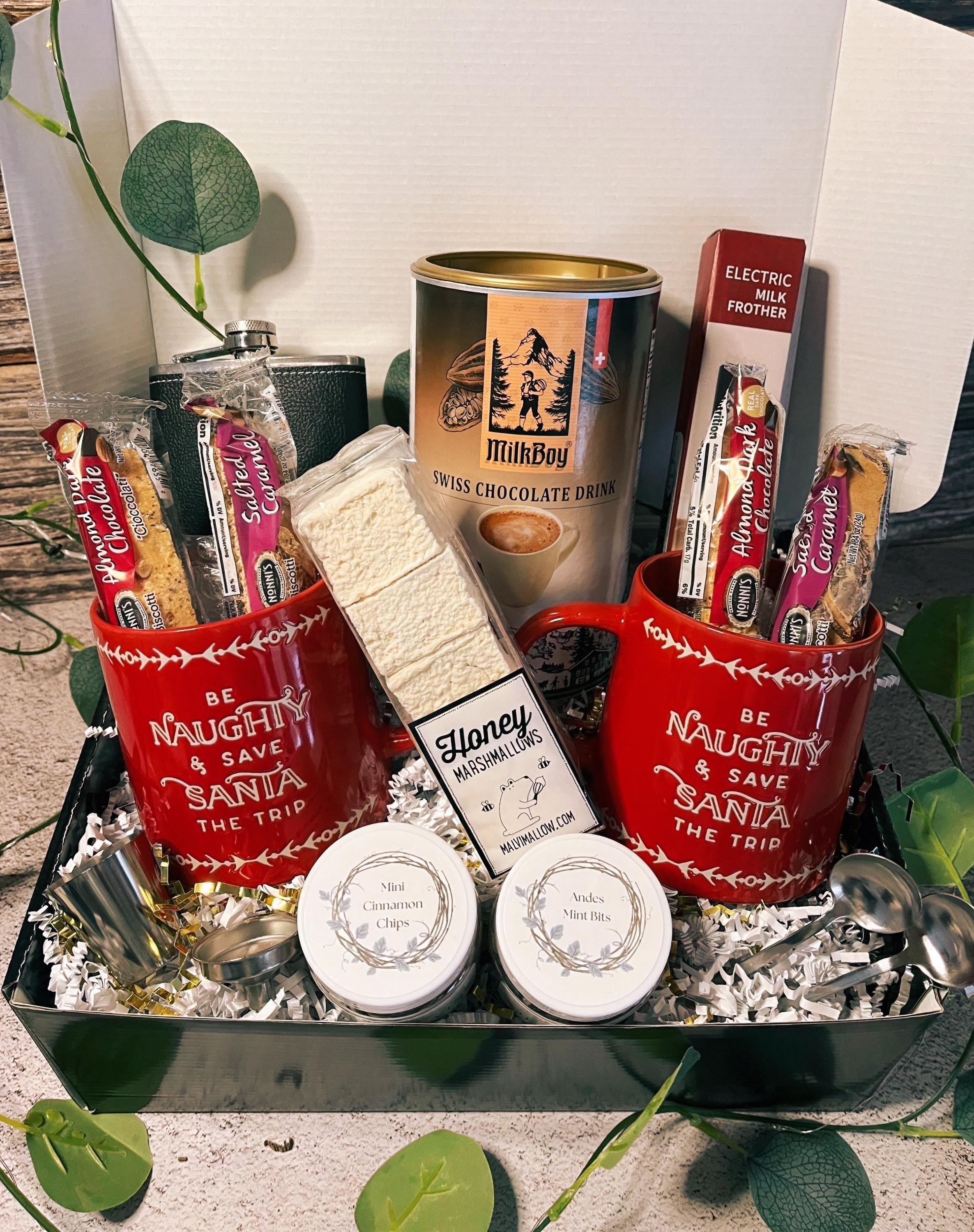 Spiked Hot Cocoa Lovers Basket / Box || Adult Gourmet Hot Chocolate Gift || Cocoa Lovers Gift ...
