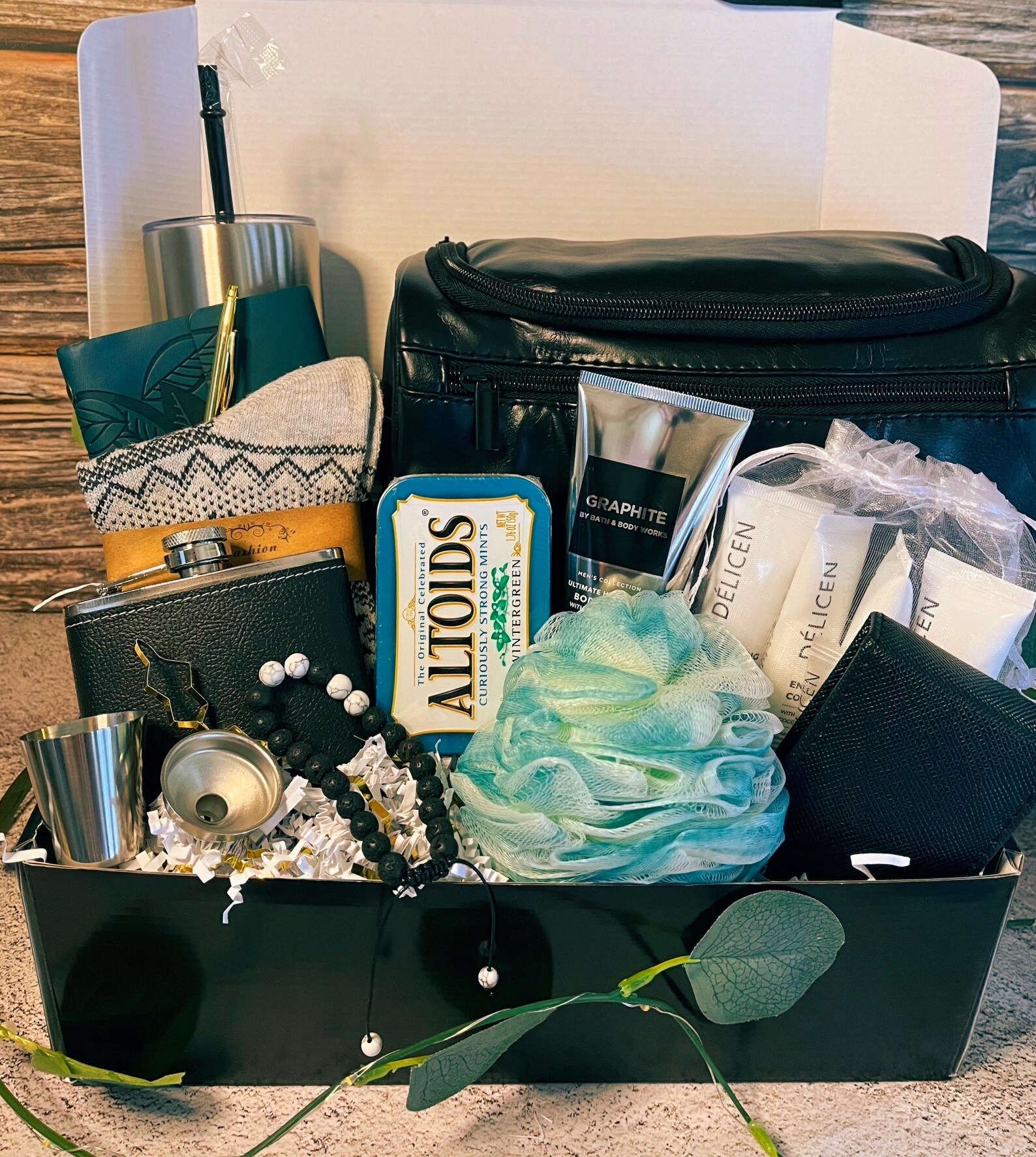Man on the Go Gift Set || Traveler's Survival Box || Essentials for Him ...