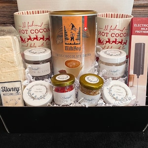 Deluxe Hot Cocoa Kit Basket / Box || Gourmet Cocoa Gift Set || Cocoa ...