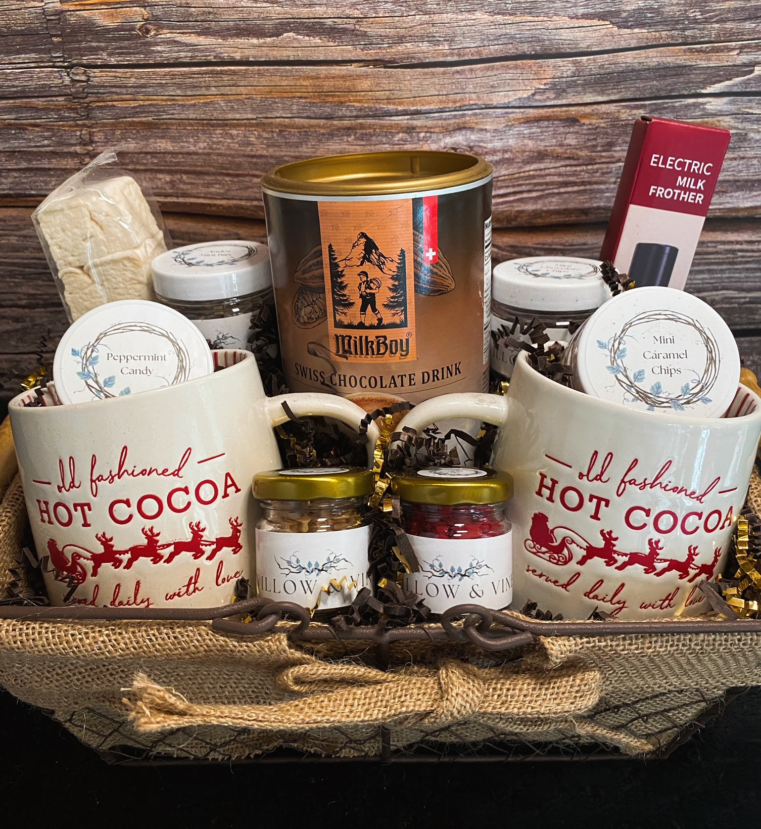 Deluxe Hot Cocoa Kit Basket / Box || Gourmet Cocoa Gift Set || Cocoa ...
