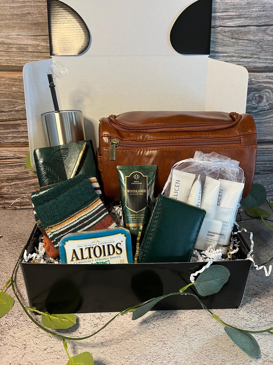 Man on the Go Gift Set || Traveler's Survival Box || Essentials for Him ...