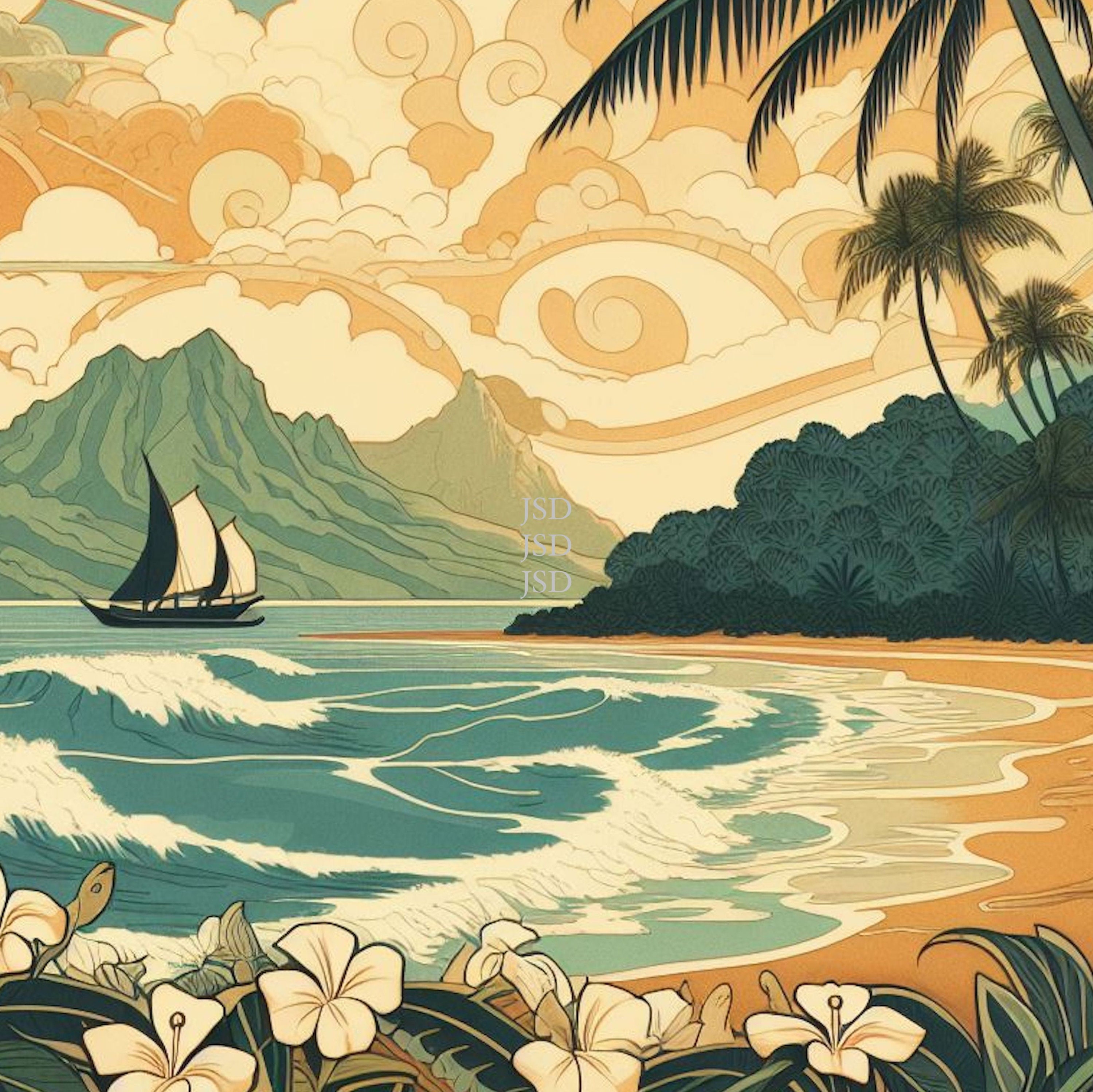 Island Culture Art Images for Greeting Cards, POD Projects and ...
