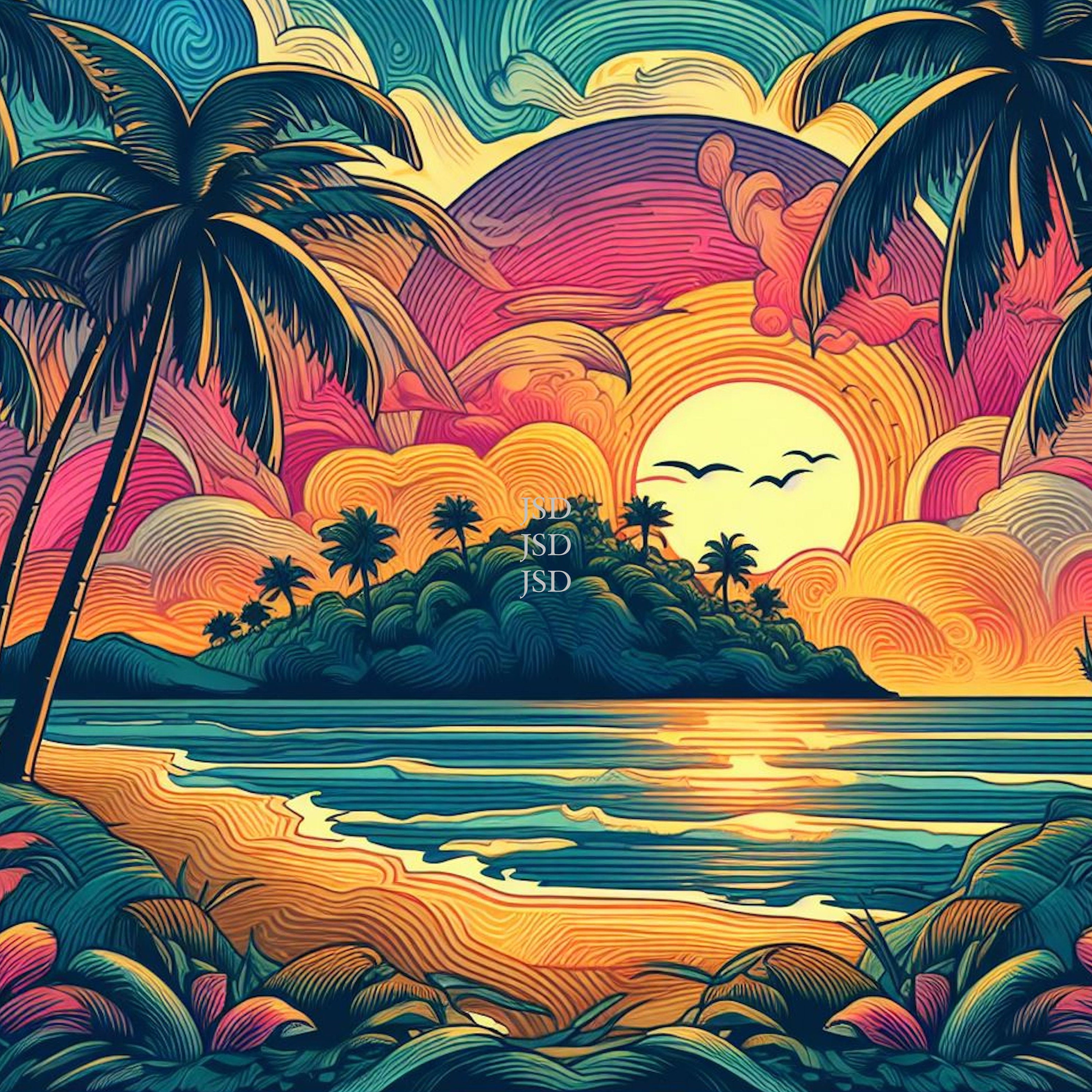 Island Culture Art Images for Greeting Cards, POD Projects and ...