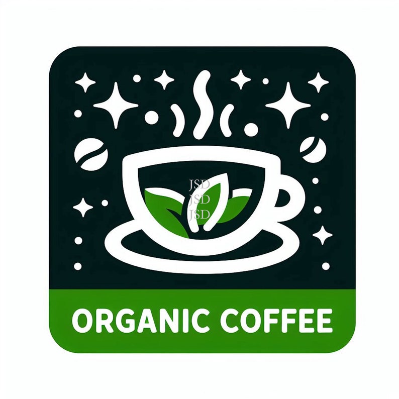 Organic Coffee Icons for Packaging and Marketing Pack 2 - Etsy