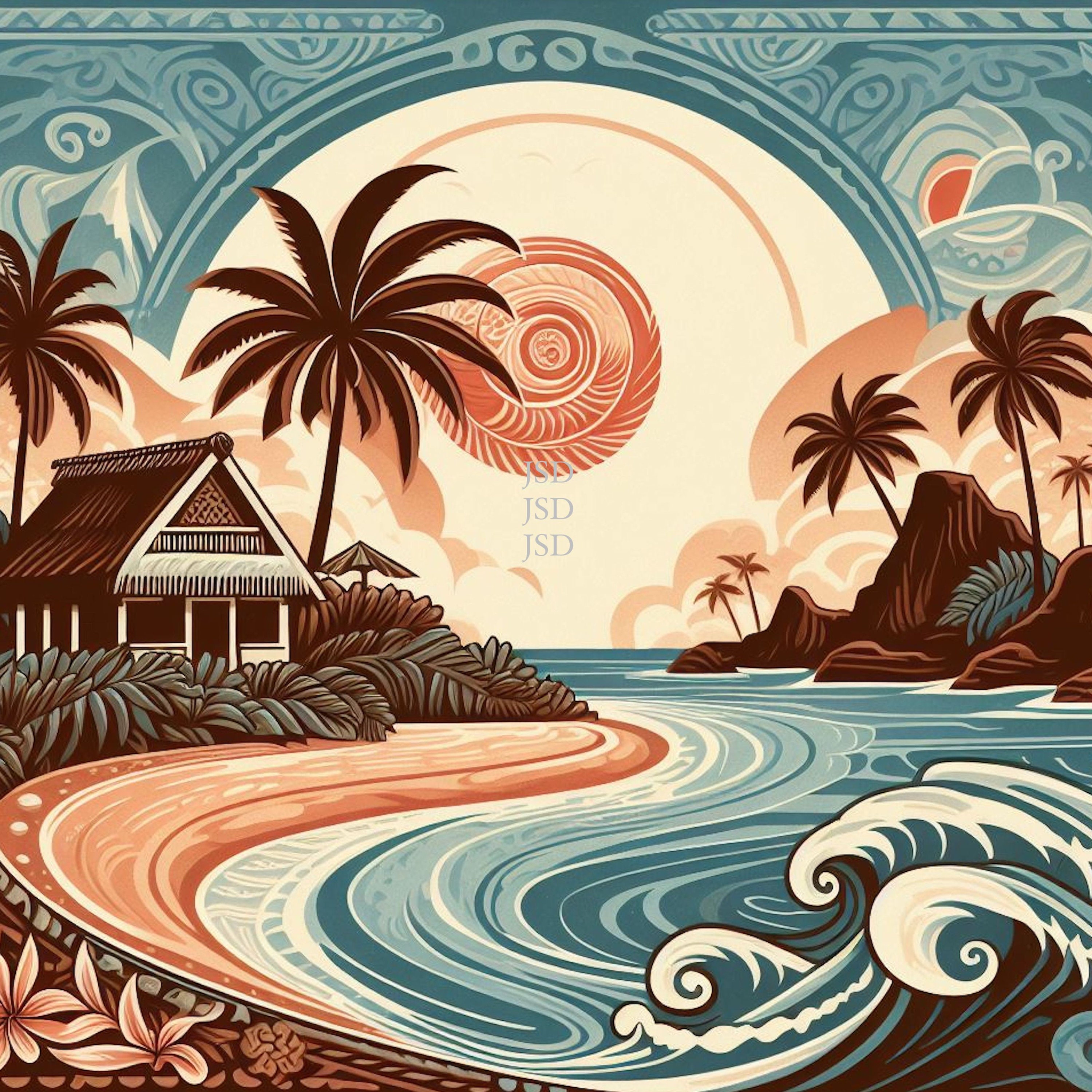 Island Culture Art Images for Greeting Cards, POD Projects and ...