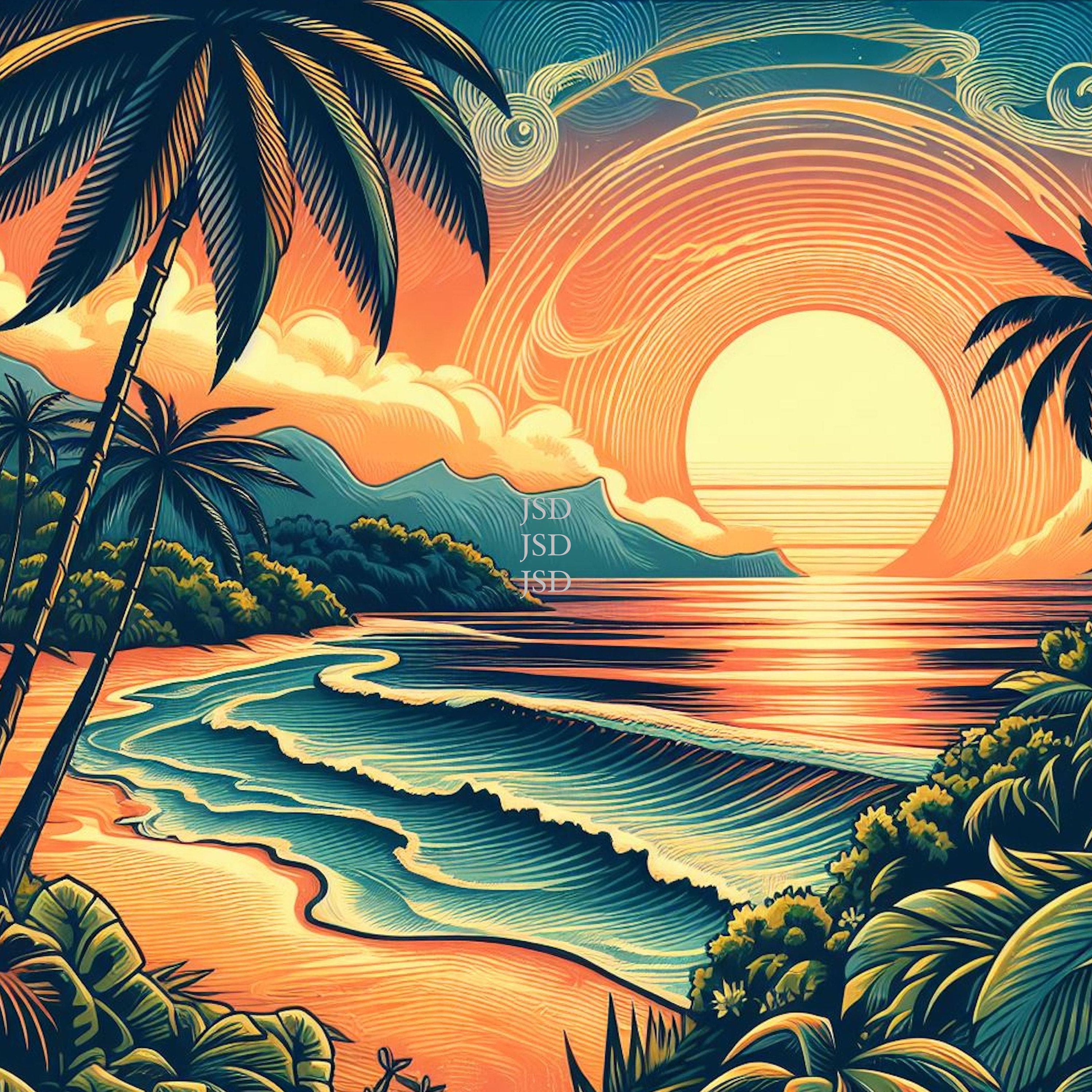 Island Culture Art Images for Greeting Cards, POD Projects and ...