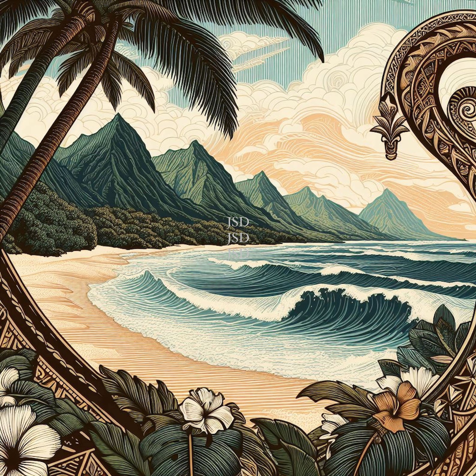 Island Culture Art Images for Greeting Cards, POD Projects and ...