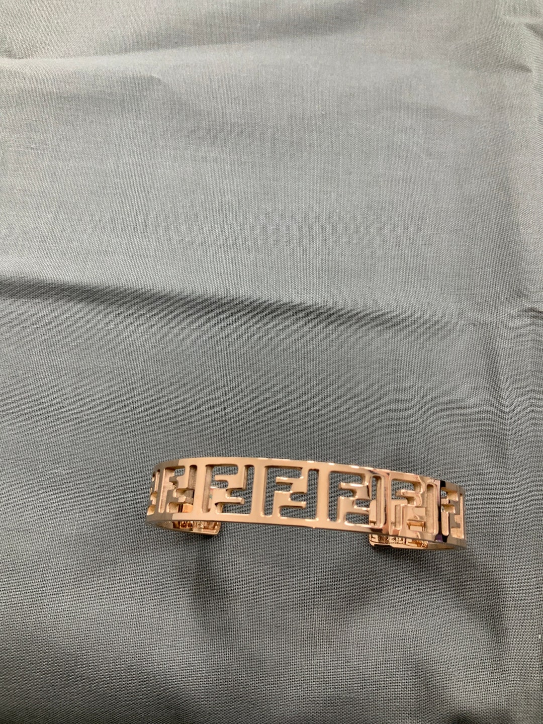 Vintage Fendi Rose Gold Bangle With Box - Etsy