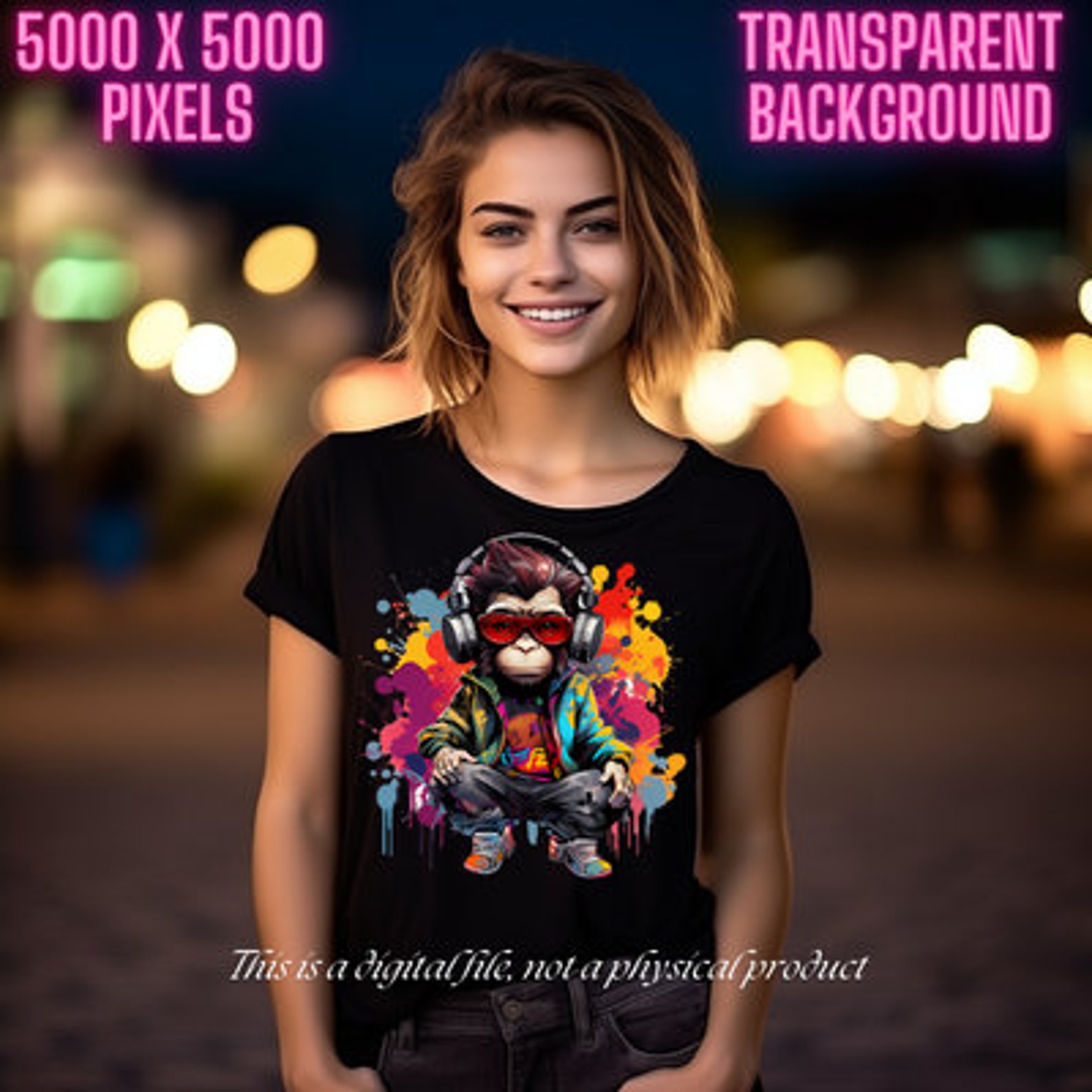 Ape Design Png, Png Designs for Shirt, Monkey, Hip Hop, Hoodie, Color ...