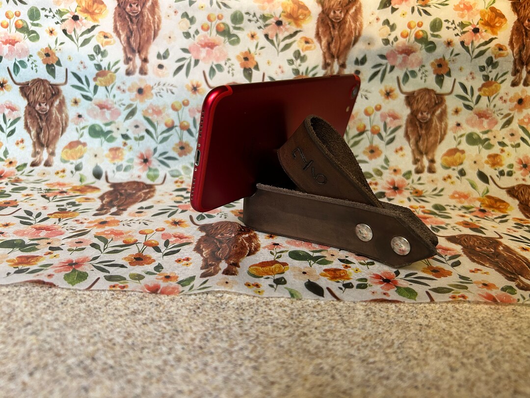 Leather Phone Prop, Phone Holder - Etsy